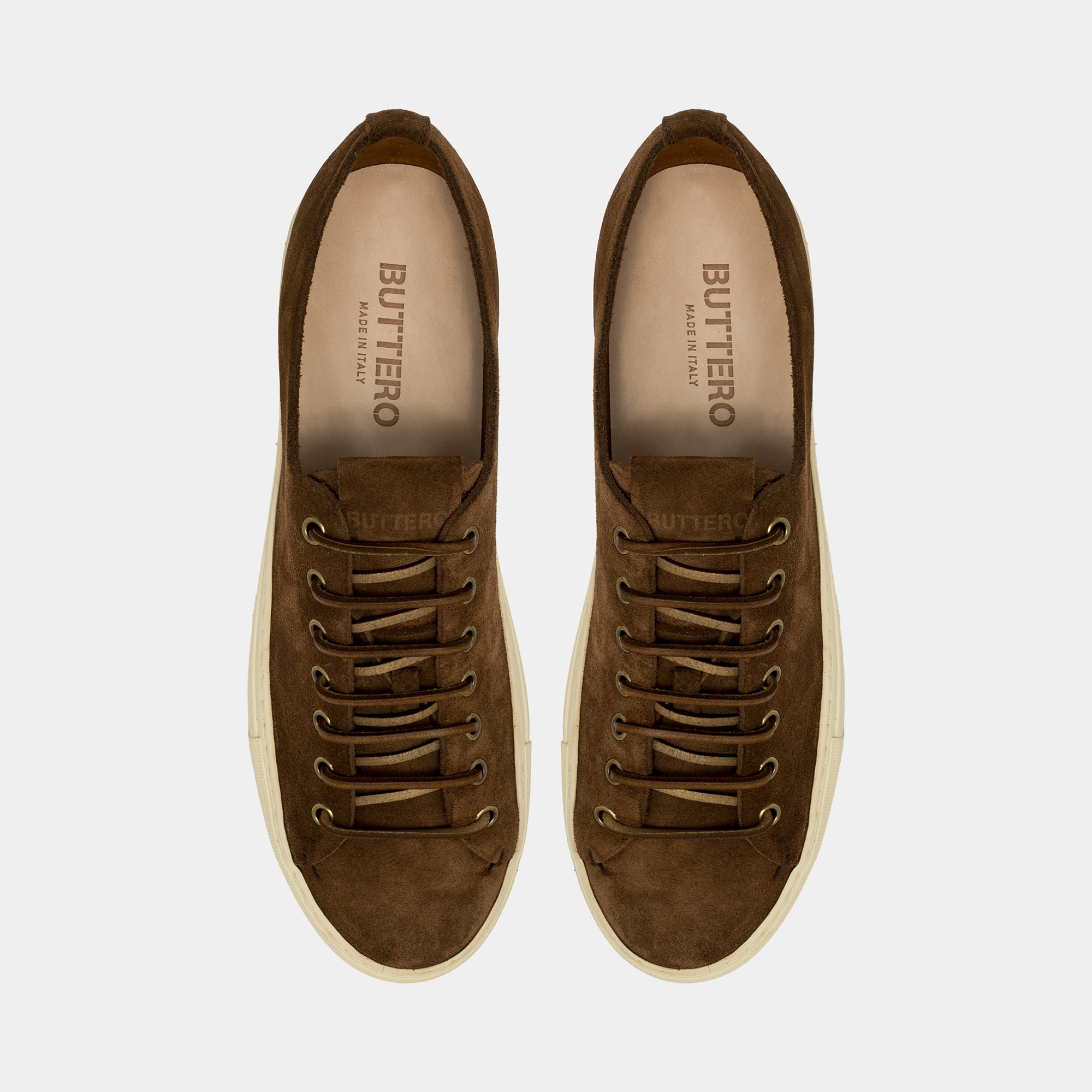 BUTTERO TANINO SNEAKERS IN CIGAR SUEDE B11600GORH-UG1/65-SIGARO